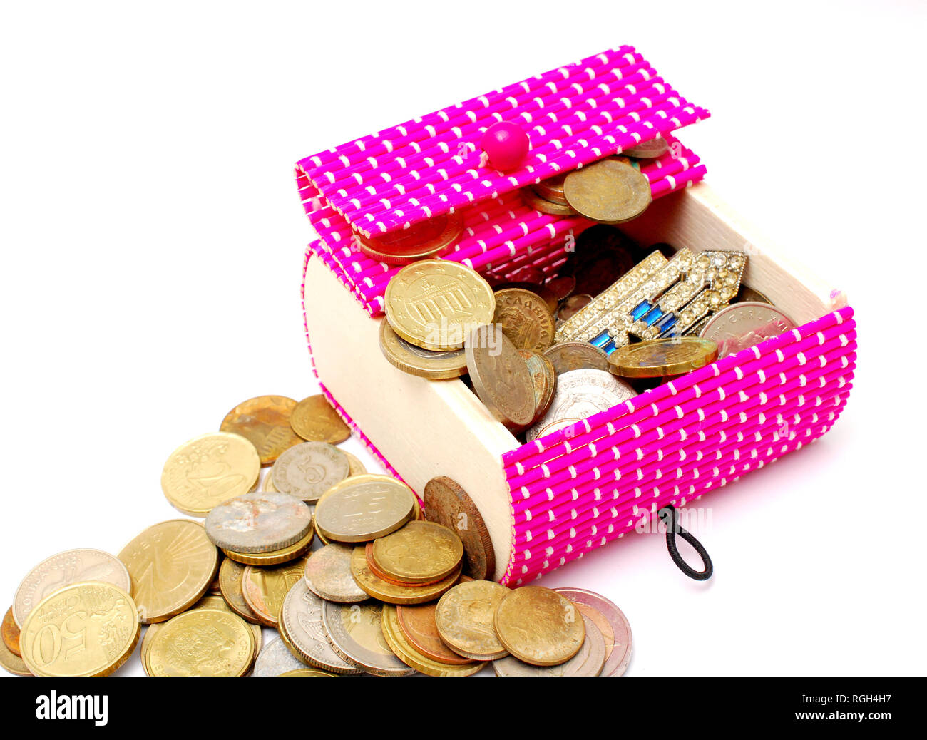 Gift box old engraving hi-res stock photography and images - Alamy