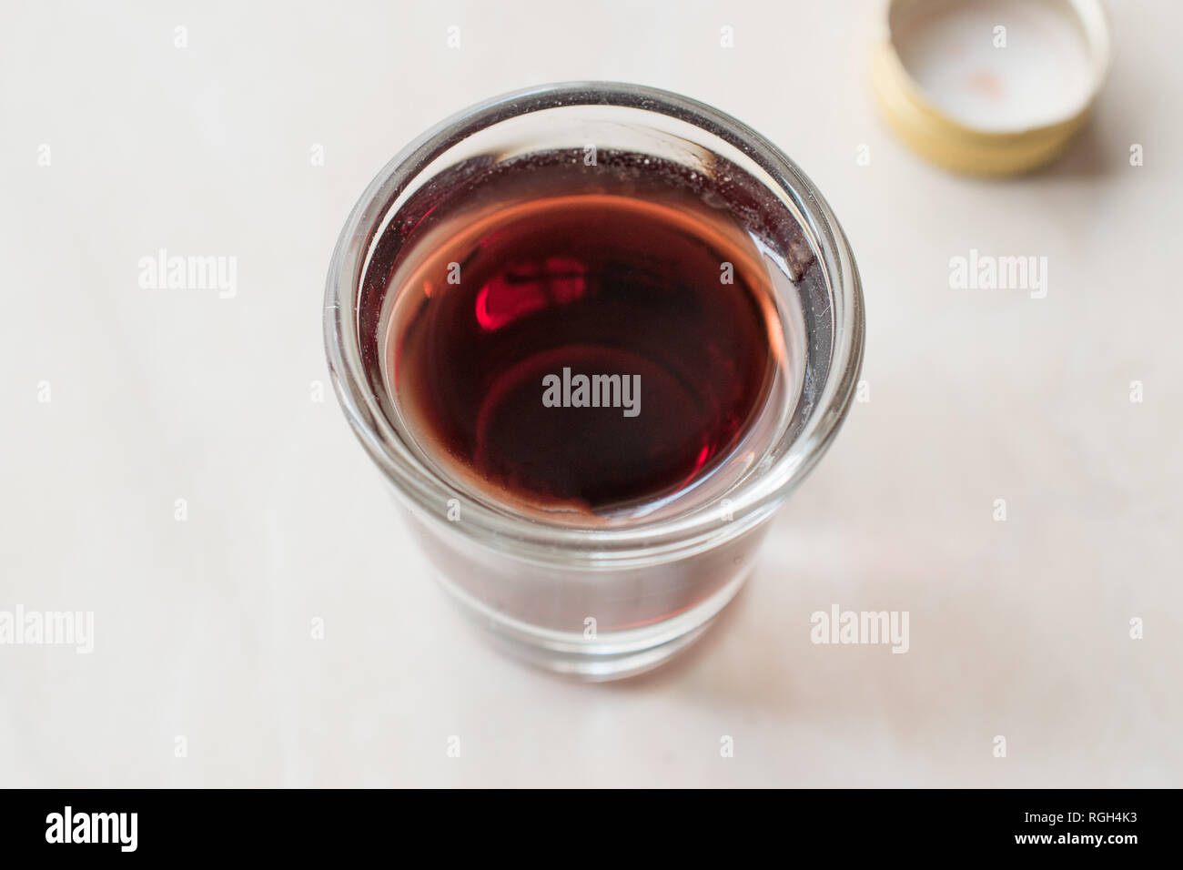 Traditional Balkan Alcoholic Brandy Cherry Rakija / Rakia. Beverage ...