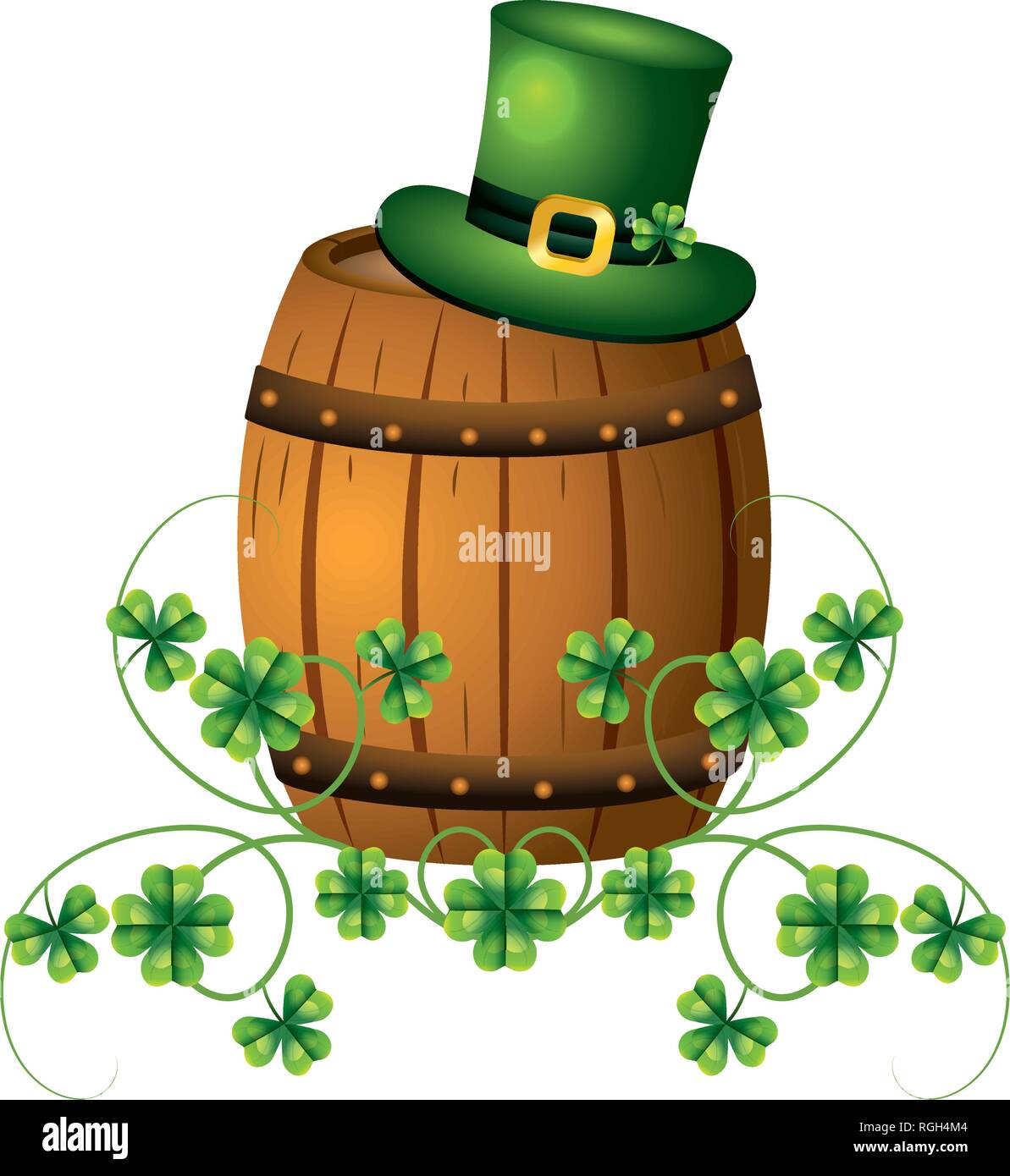 clover hat barrel Stock Vector Image & Art - Alamy
