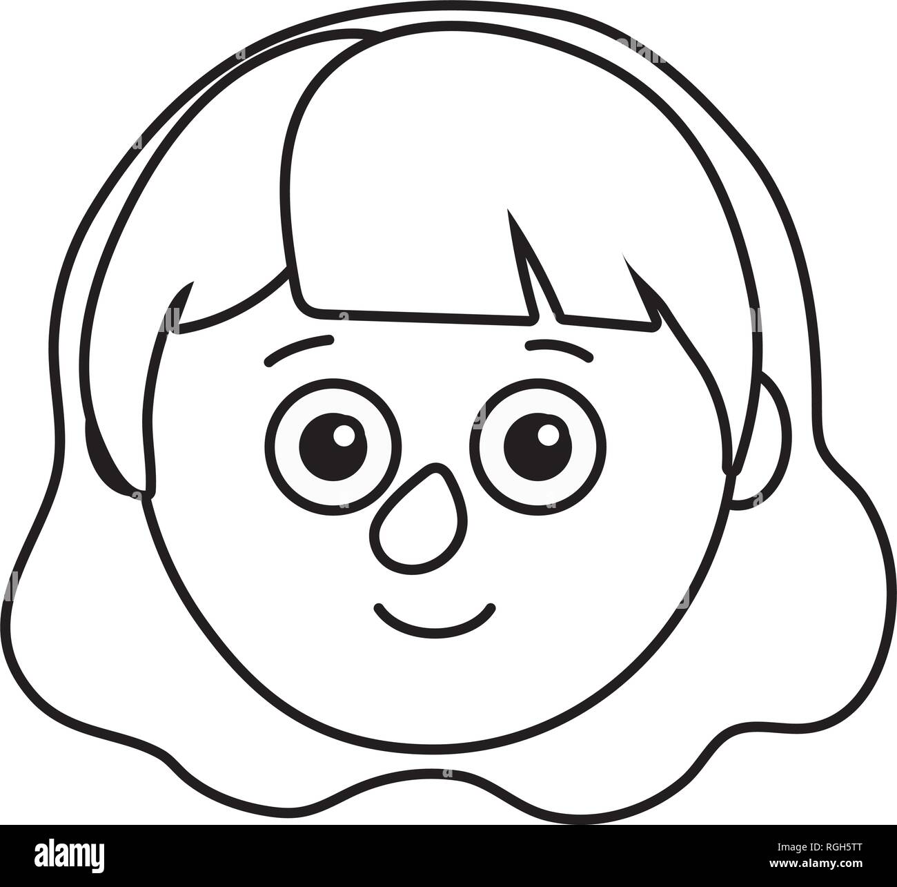 young head girl student Stock Vector Image & Art - Alamy