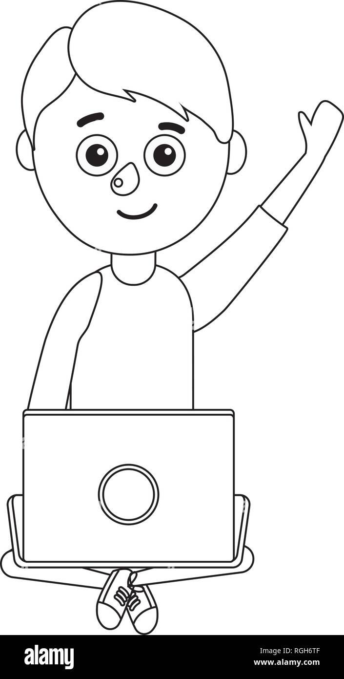 Cartoon boy asking question hi-res stock photography and images - Alamy