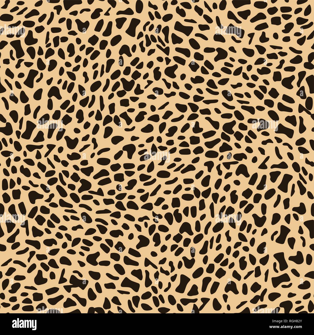 Leopard Seamless Pattern Design. Vector Illustration Stock Vector Image ...