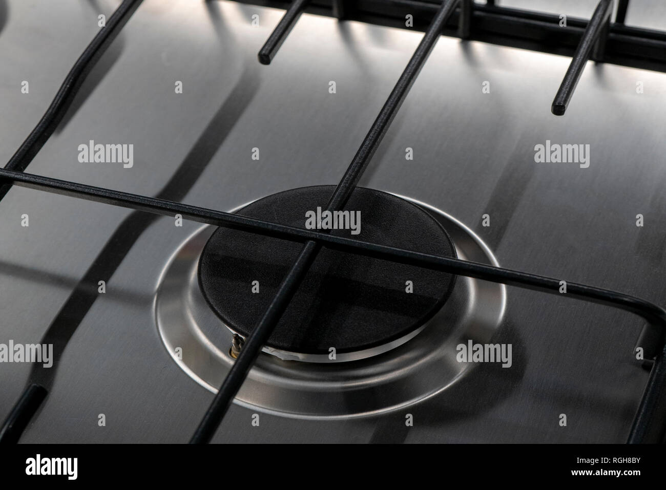 Modern gas stove for cooking in the kitchen Stock Photo - Alamy