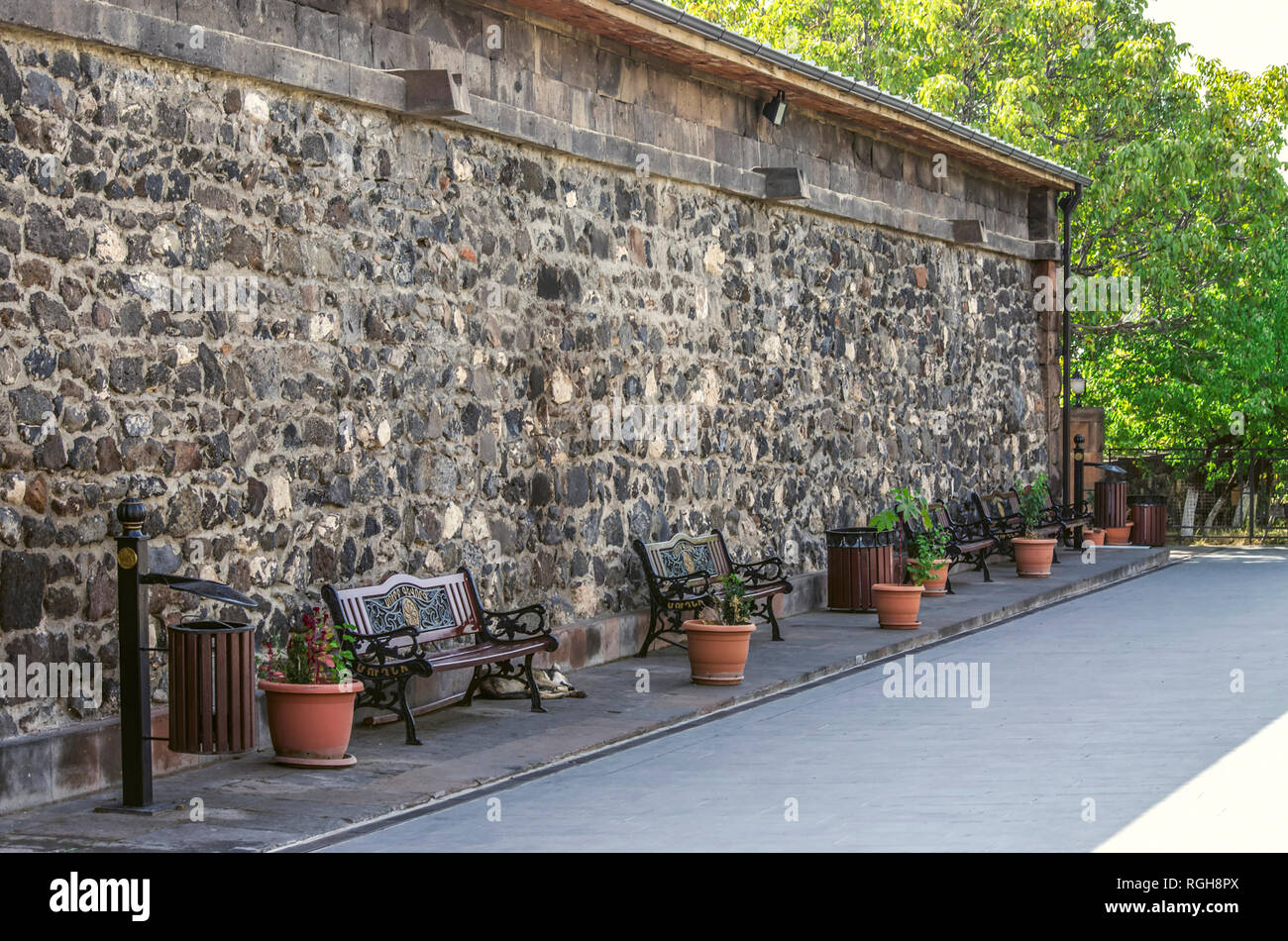 Place of rest for pilgrims in the garden of St. George monastery ...