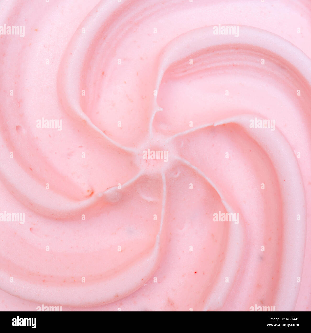 Strawberry ice cream texture Stock Photo - Alamy