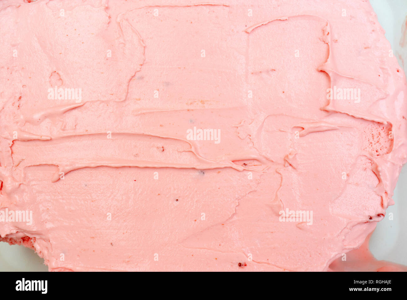 Strawberry ice cream texture Stock Photo - Alamy