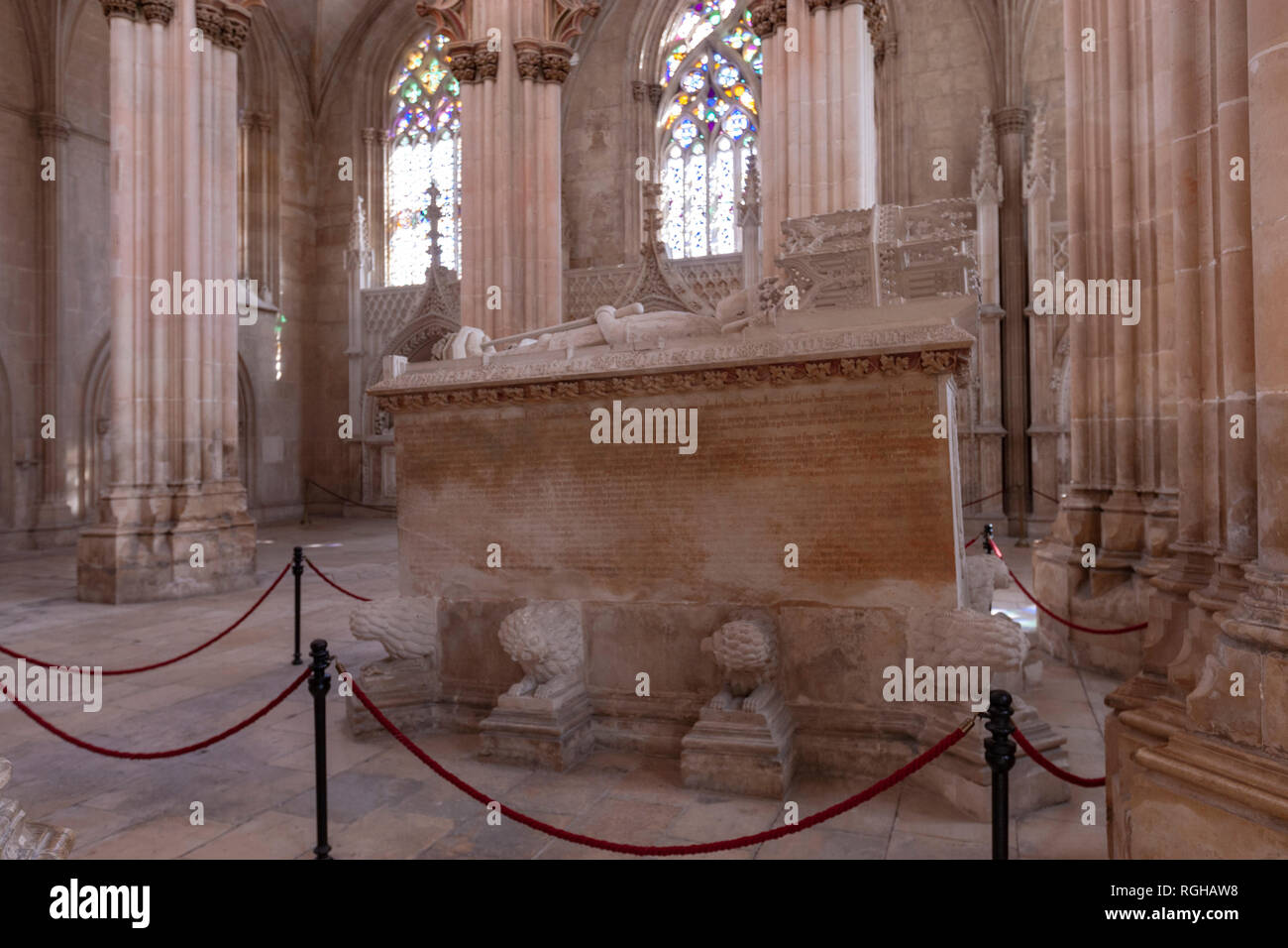 Tomb of John I and Philippa, Batalha Monastery, Batalha, Portugal Stock ...