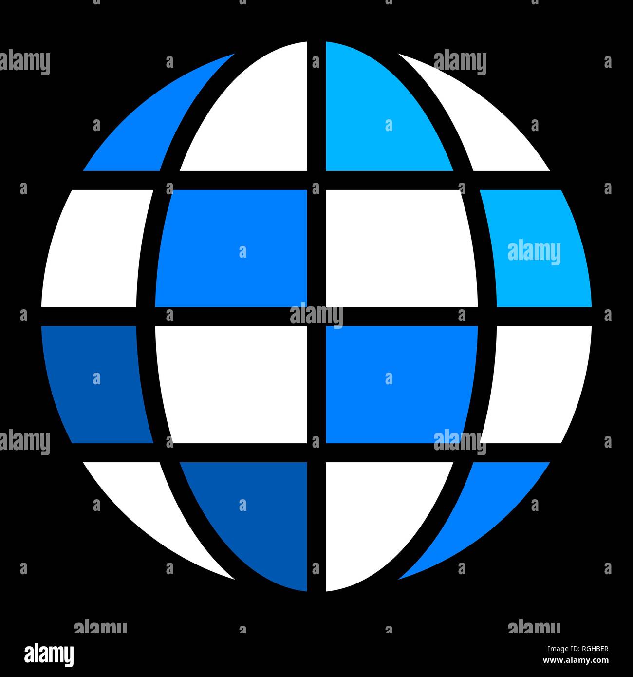 Segmented globe Stock Vector Images - Alamy