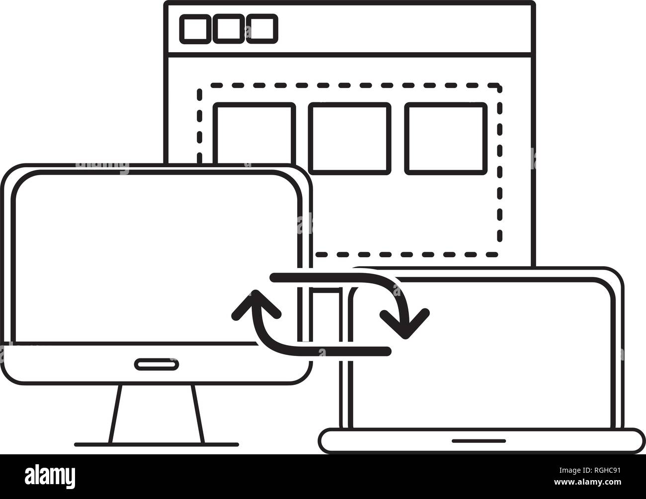 technology computing cartoon Stock Vector Image & Art - Alamy