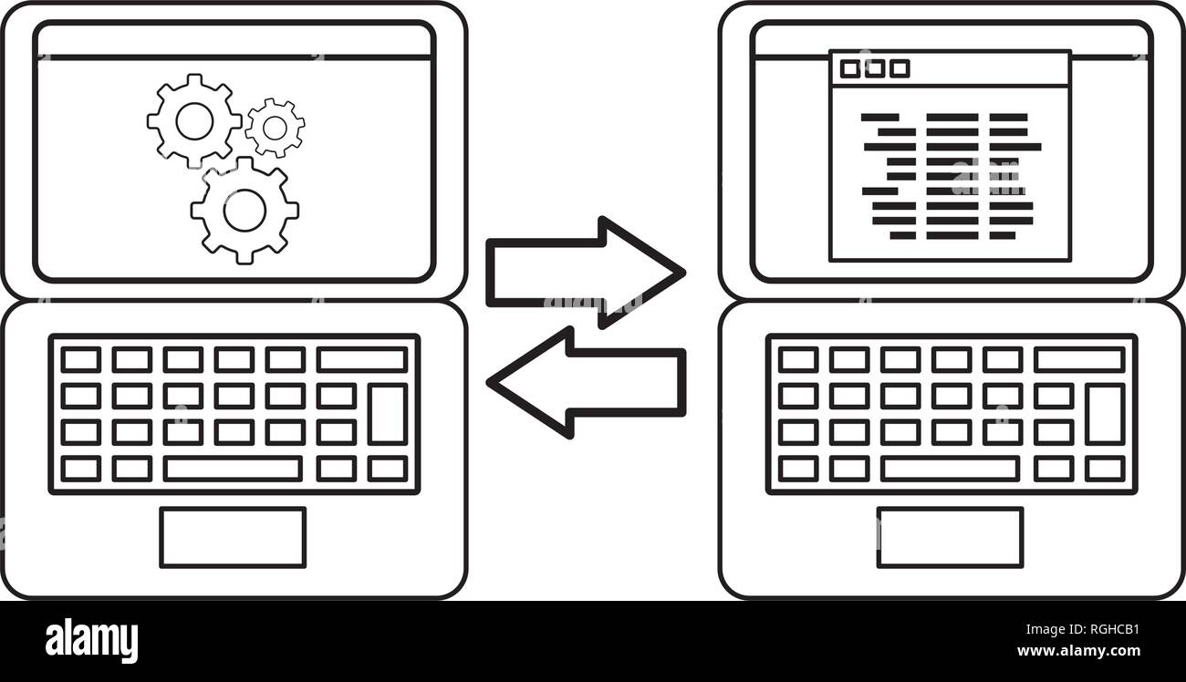 technology computing cartoon Stock Vector Image & Art - Alamy