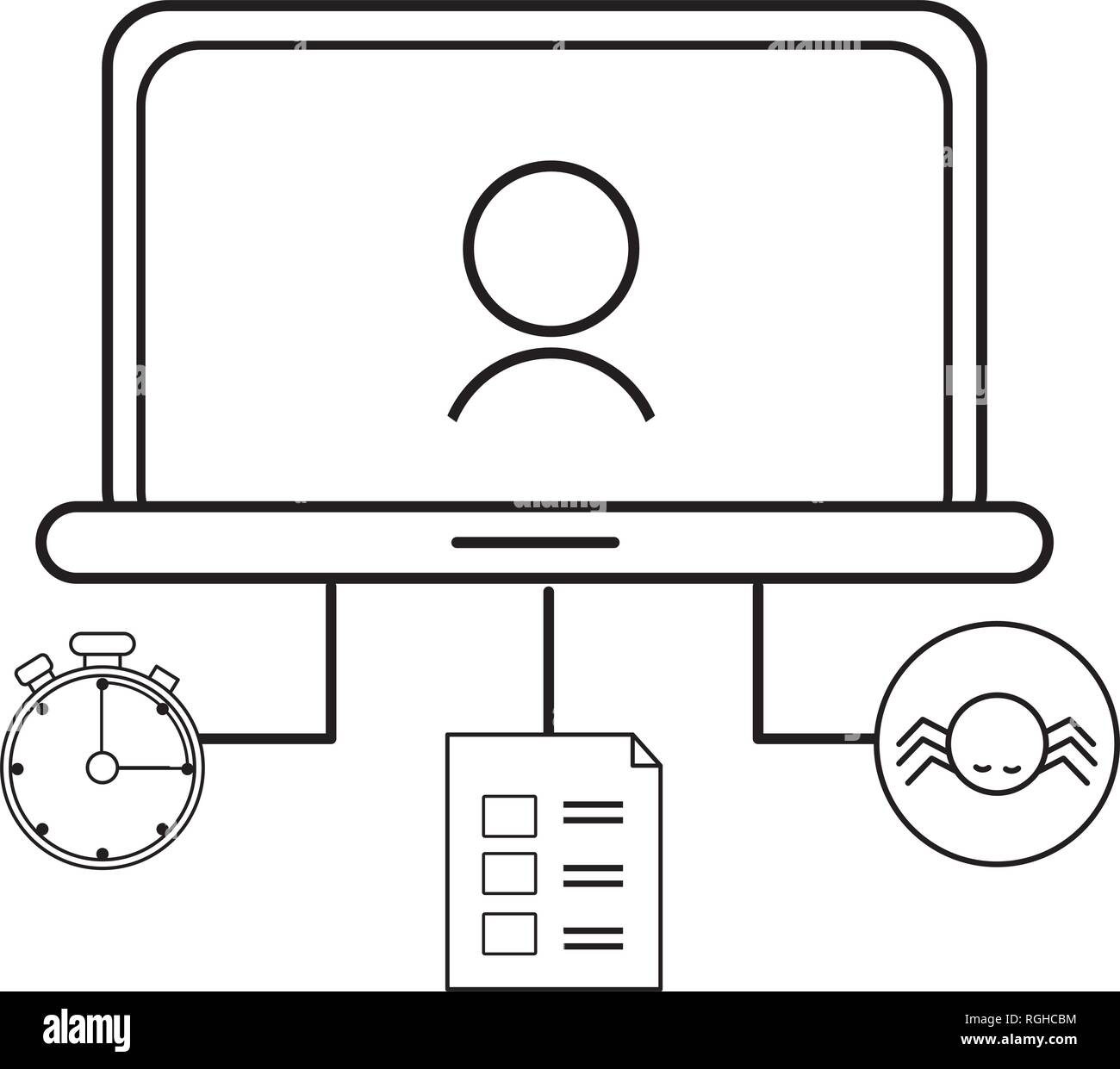 technology computing cartoon Stock Vector Image & Art - Alamy