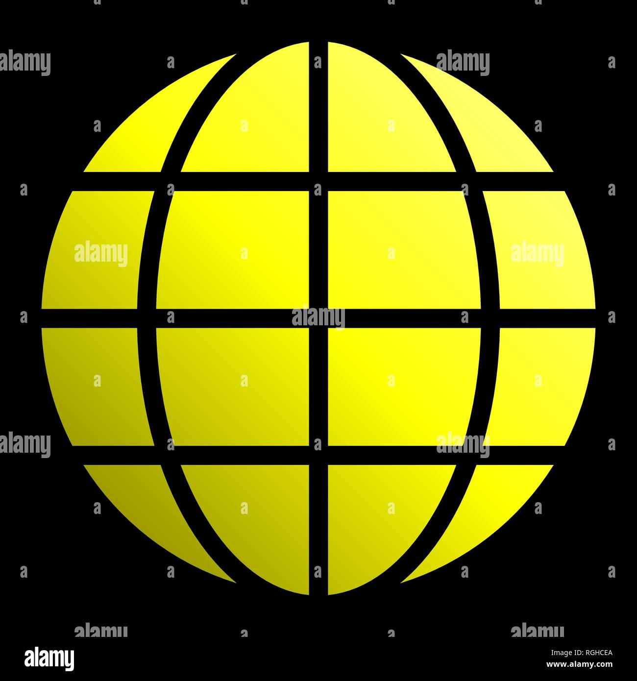 Yellow sphere Stock Vector Images - Alamy