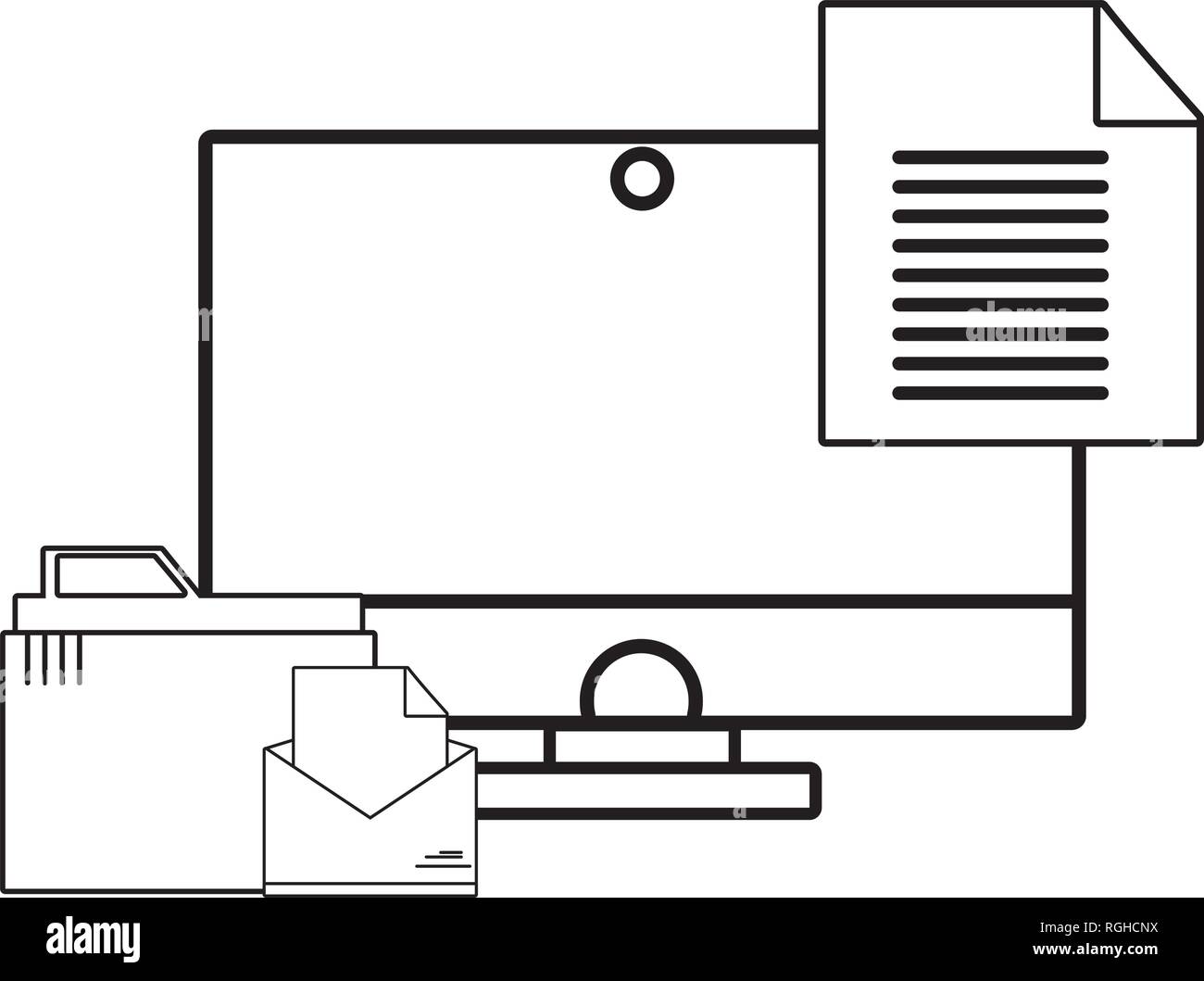 Sheet screen Stock Vector Images - Alamy