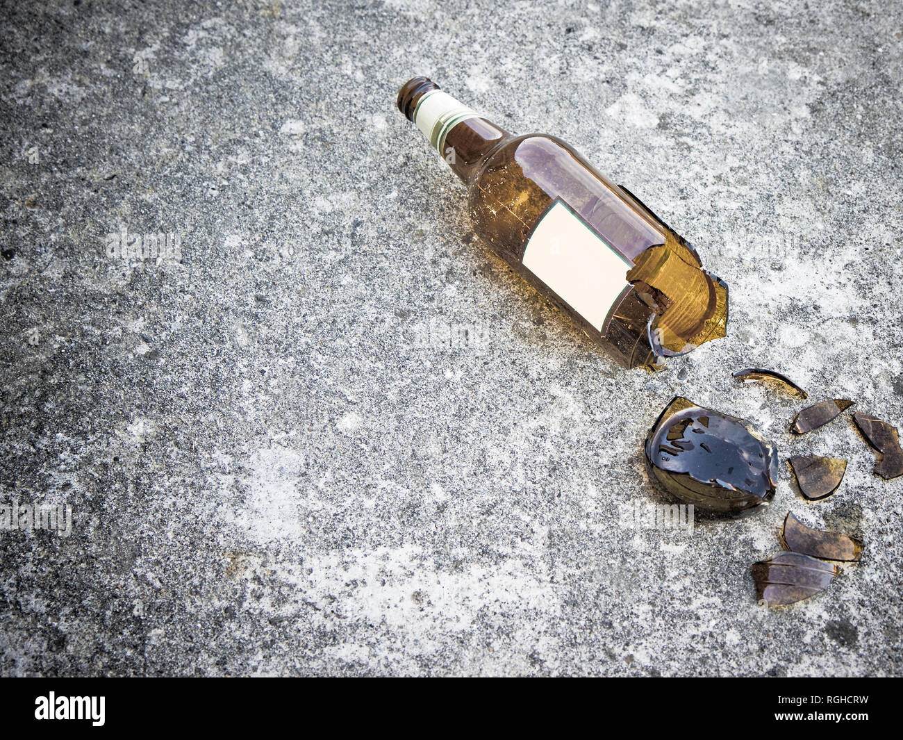 Beer Bottle Broken Shattered Smashed High Resolution Stock Photography ...