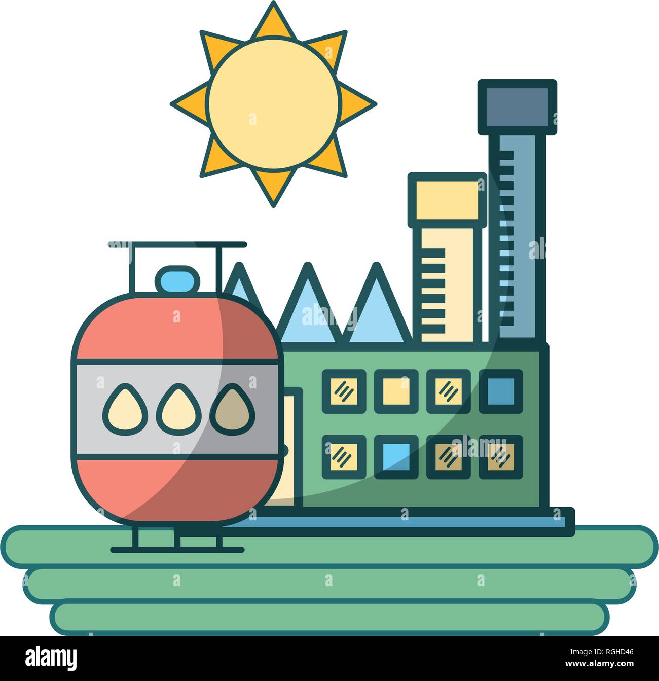 green energy industry cartoon Stock Vector Image & Art - Alamy