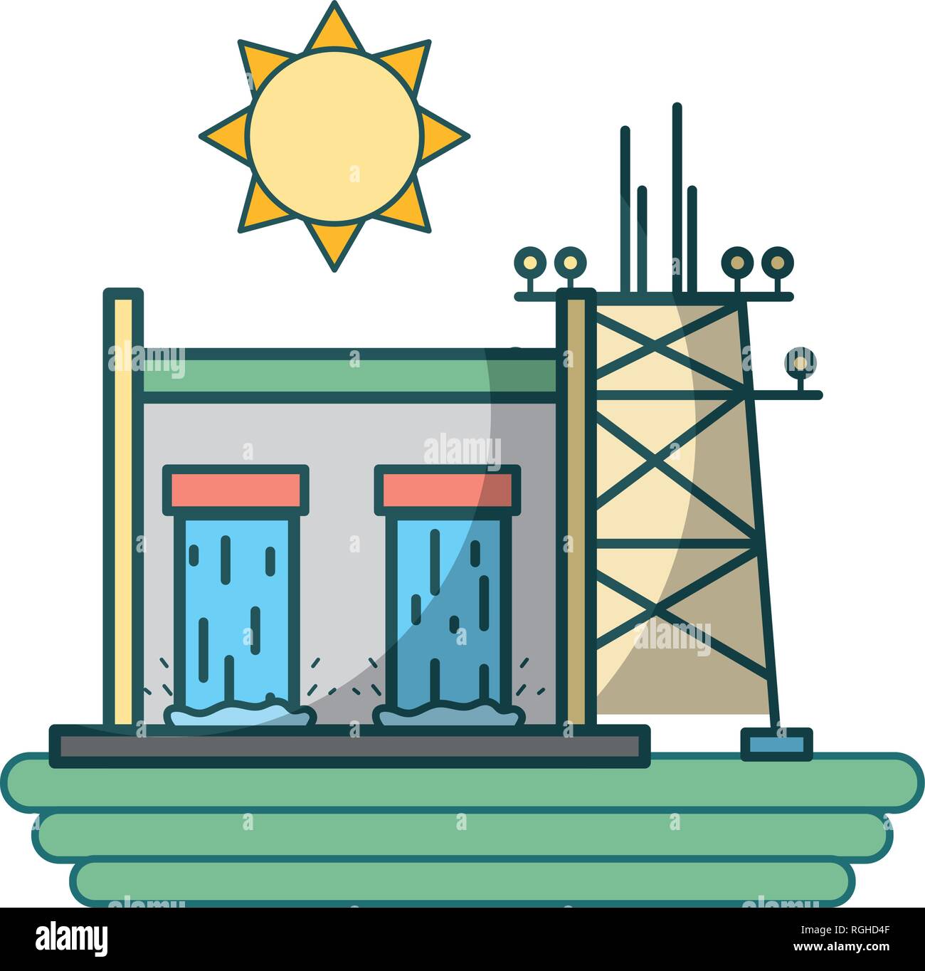 green energy cartoon Stock Vector Image & Art - Alamy