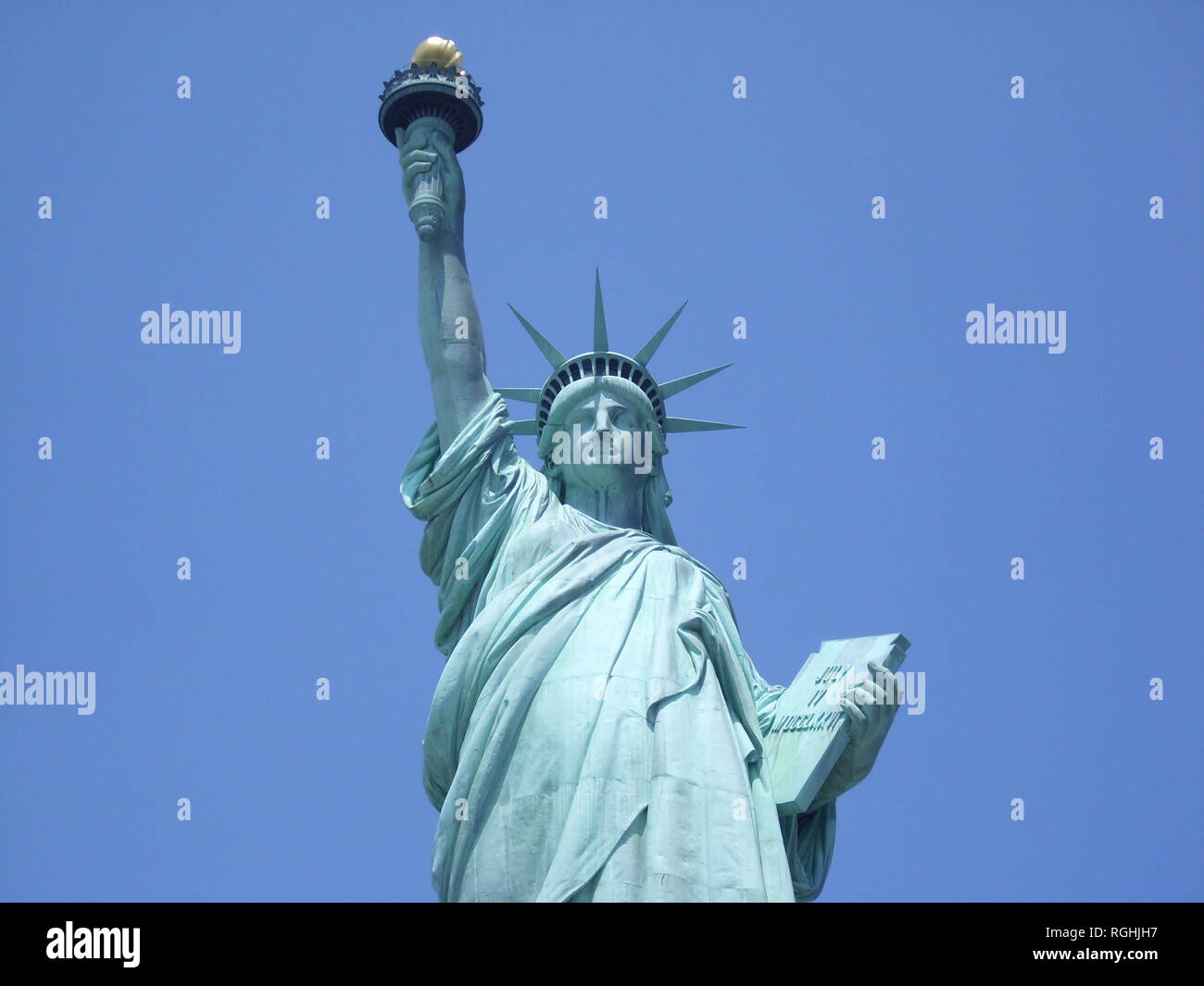 Statue of liberty liberty island us usa lower manhattan hi-res stock ...
