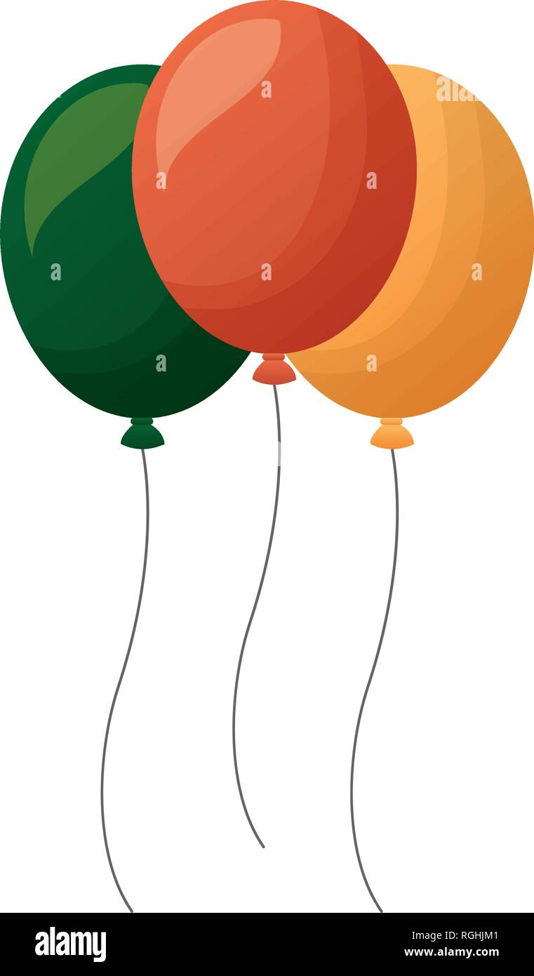 three balloons decoration Stock Vector Image & Art - Alamy