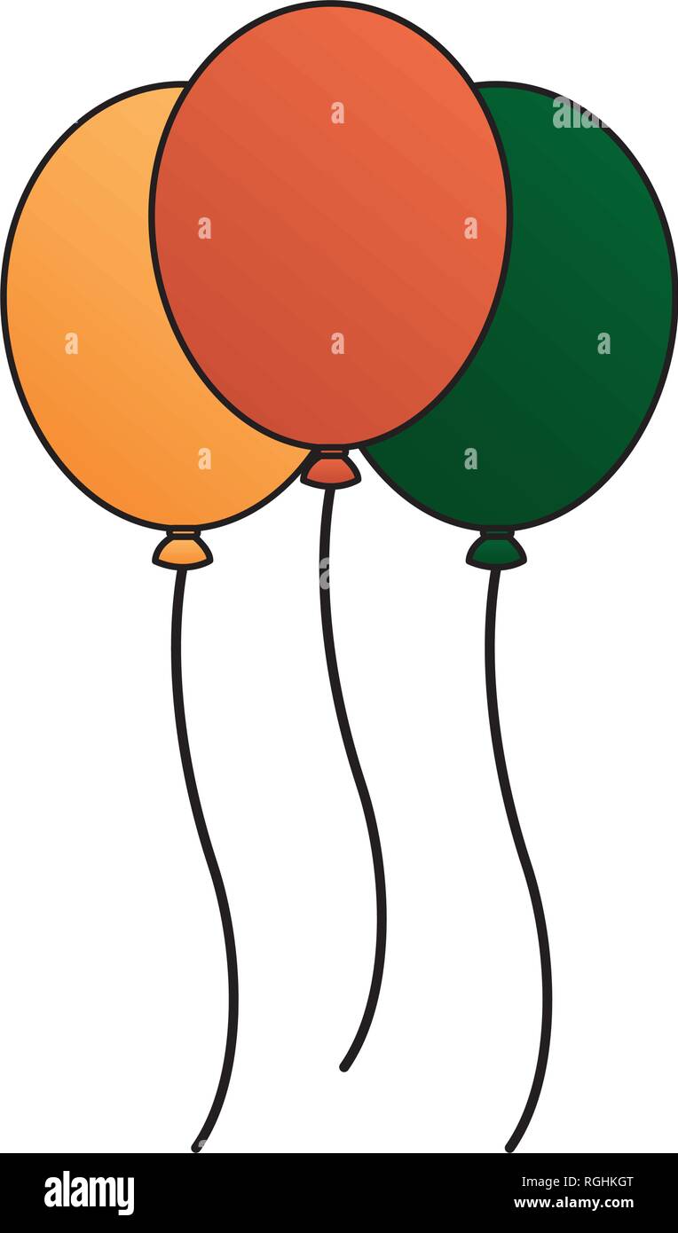 three balloons decoration Stock Vector Image & Art - Alamy