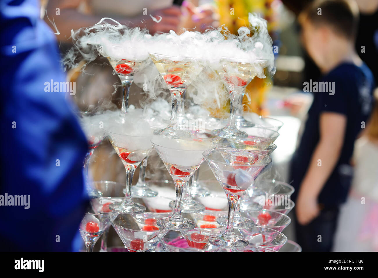 Dry Ice With Cool Glasses