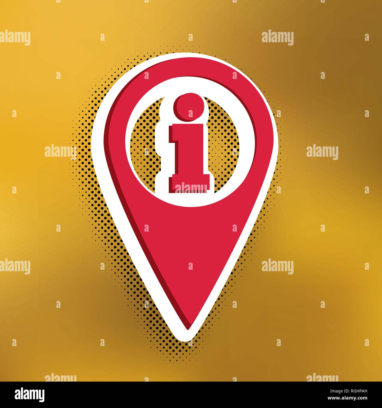 Map pointer on dark background Stock Vector Images - Alamy