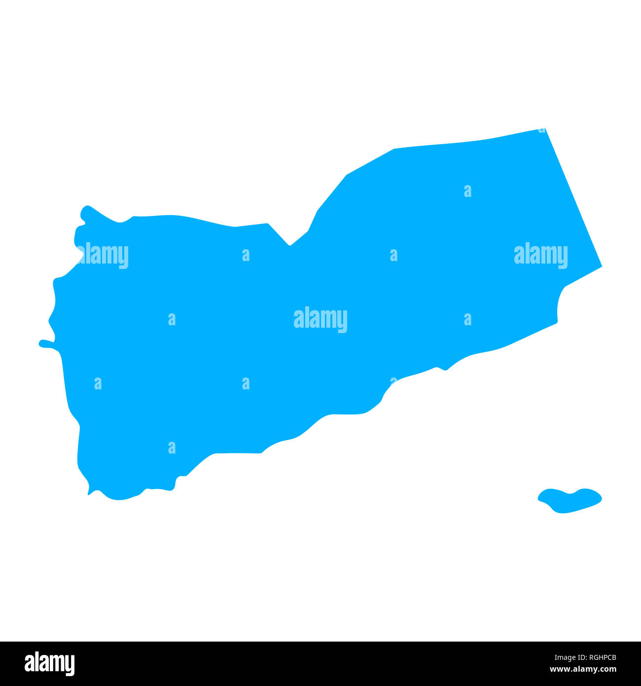 Yemen outline hi-res stock photography and images - Alamy