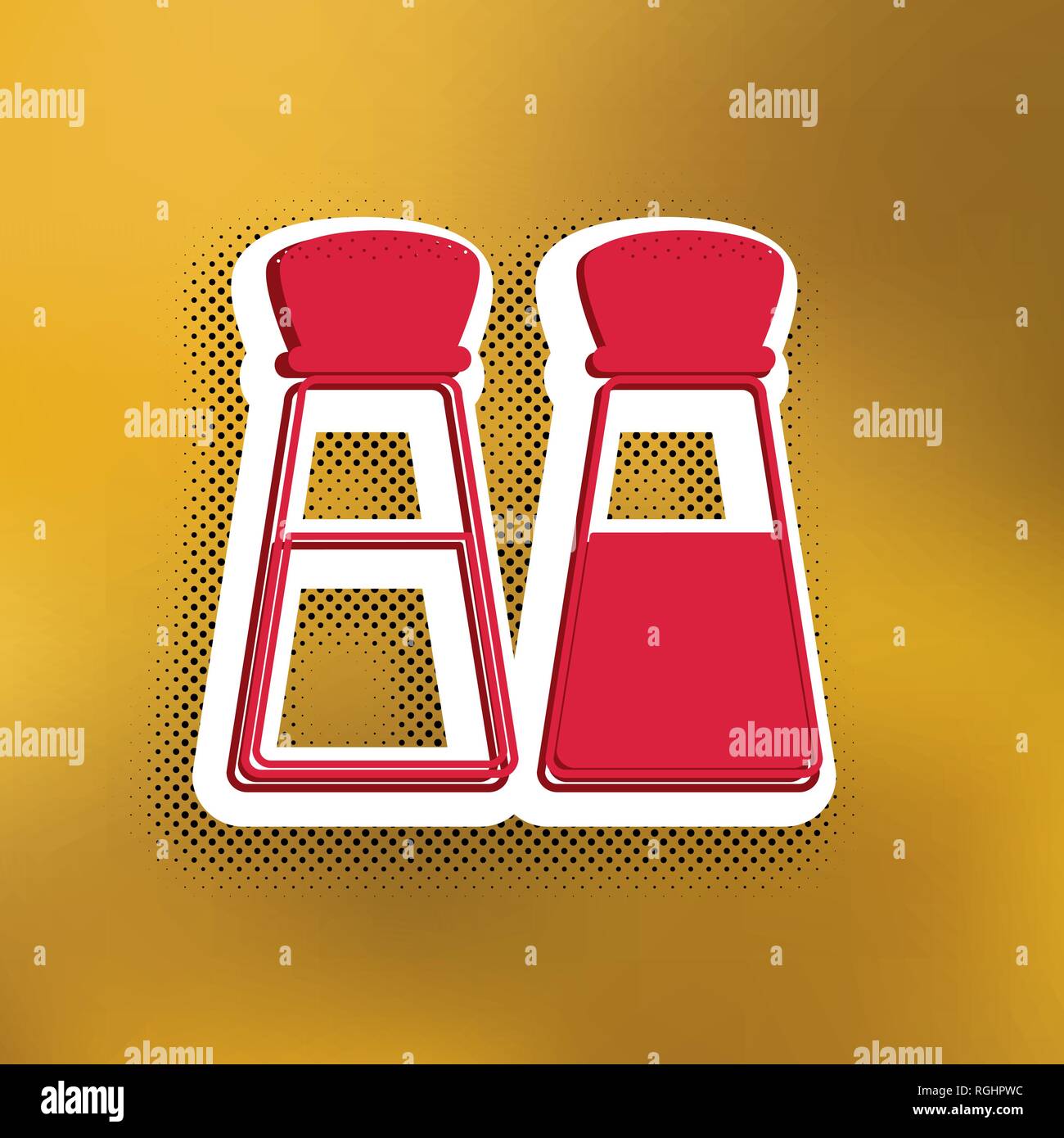 Salt icon on white Stock Vector Images - Alamy