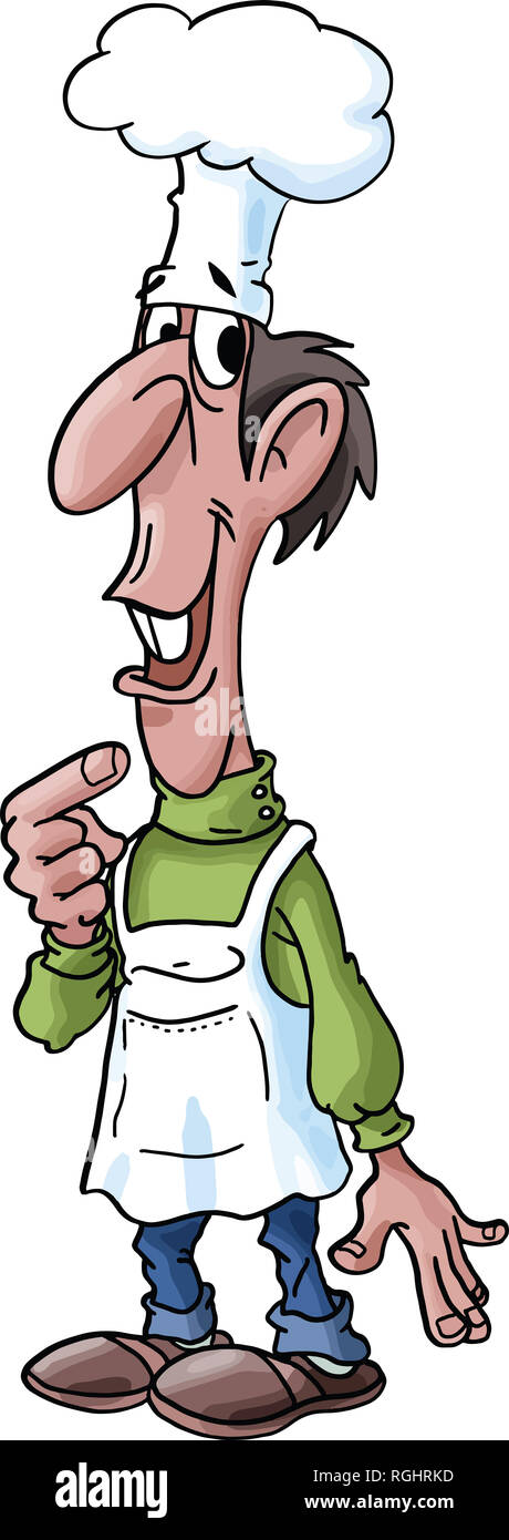 Cartoon Chef Vector Illustration Stock Photo - Alamy