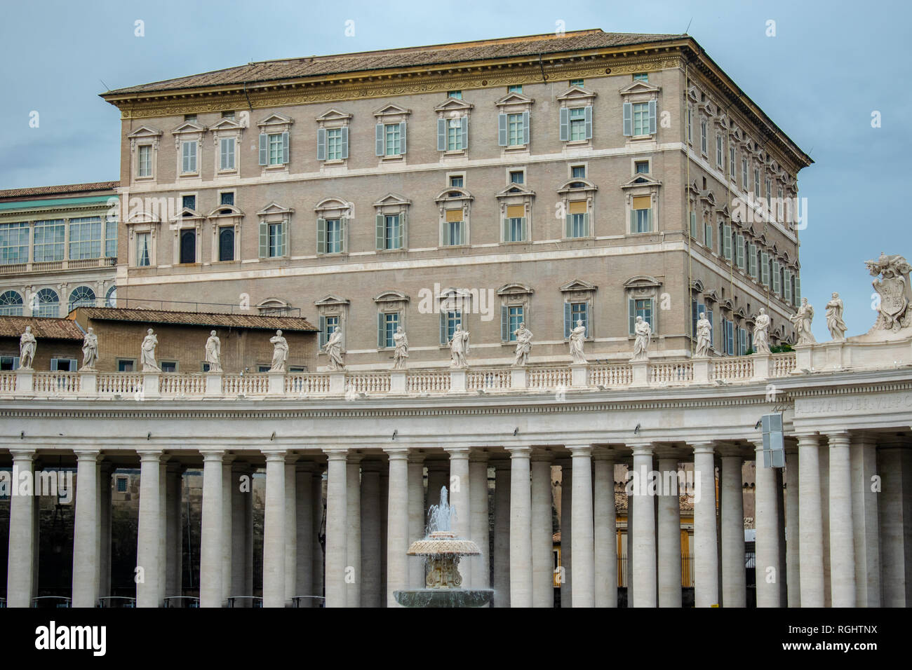Left Wing of St. Peter's Square, Vatican City, Italy Stock Photo - Alamy