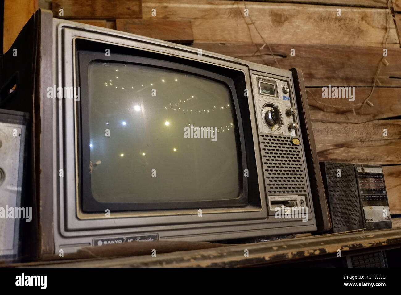 old retro television Stock Photo - Alamy