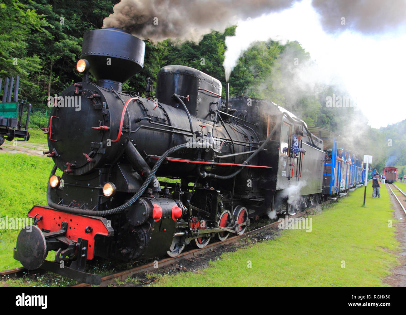 July 18, 2018: Cisna - Majdan, Poland: Bieszczady Railway Station in ...