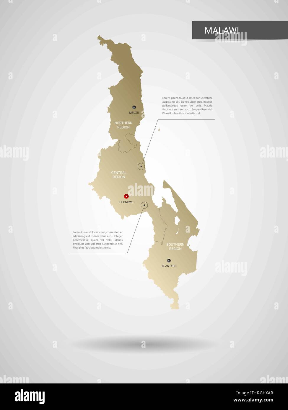 Malawi gold map hi-res stock photography and images - Alamy