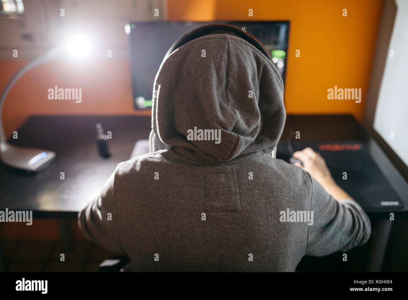 Back Of Man Seated Desk High Resolution Stock Photography and Images ...