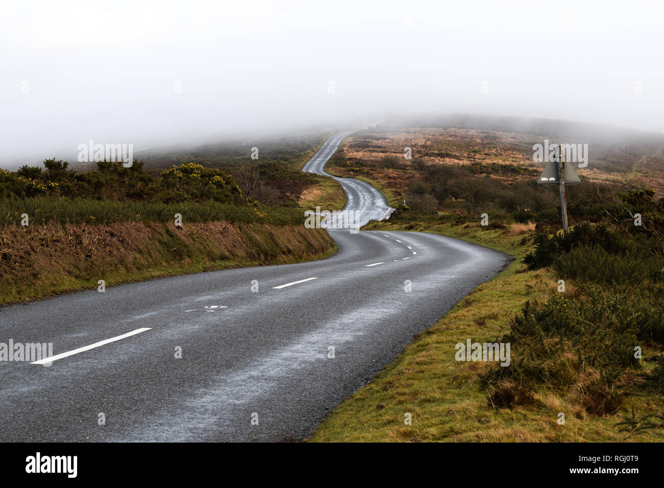 Exmoor road hi-res stock photography and images - Alamy