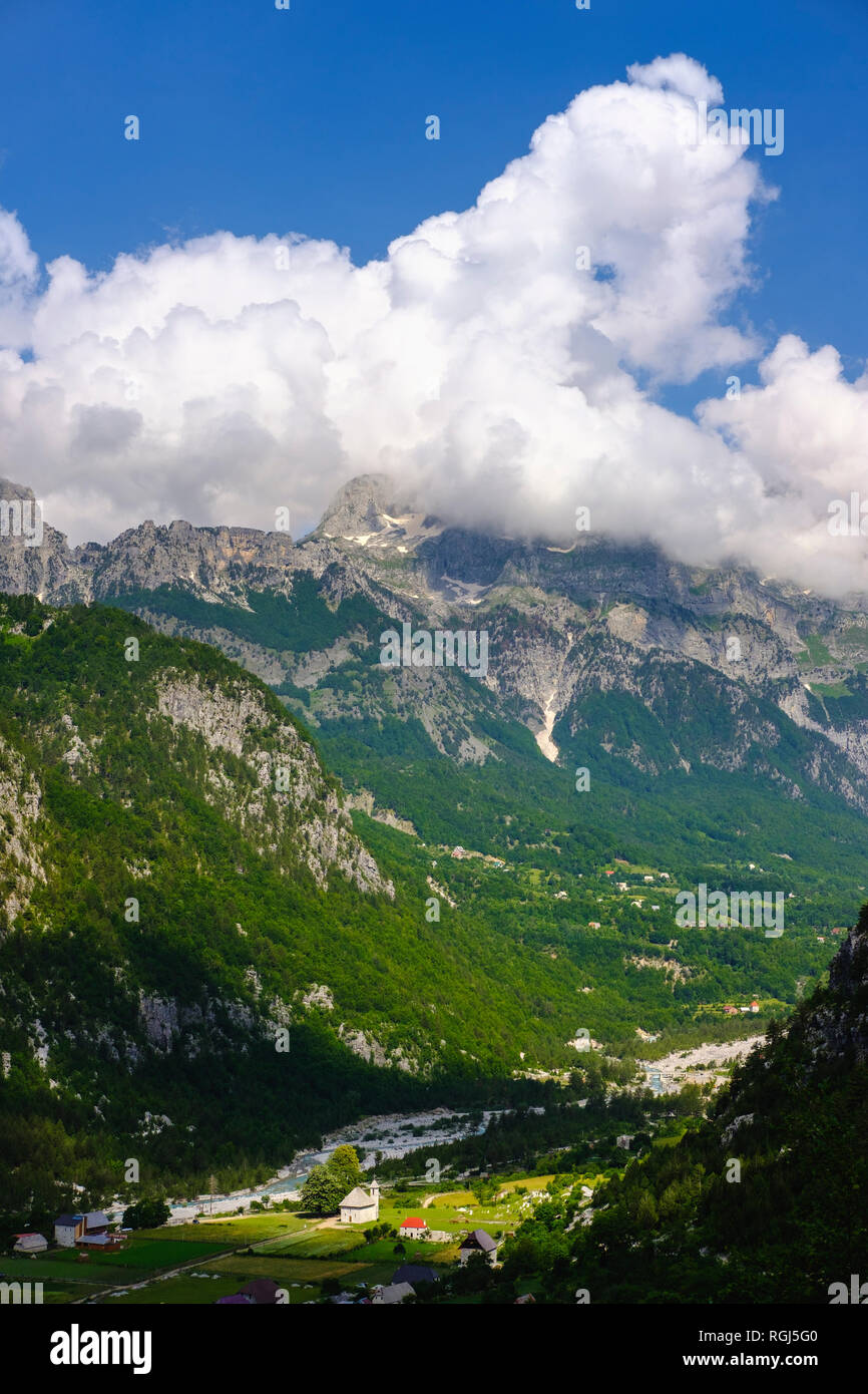 Albania, Shkoder County, Albanian Alps, Theth National Park, Theth ...