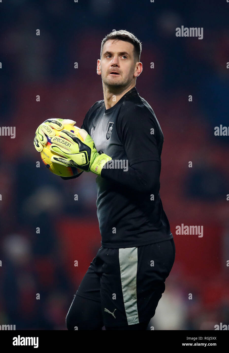 Burnley goalkeeper Thomas Heaton during the Premier League match at Old ...