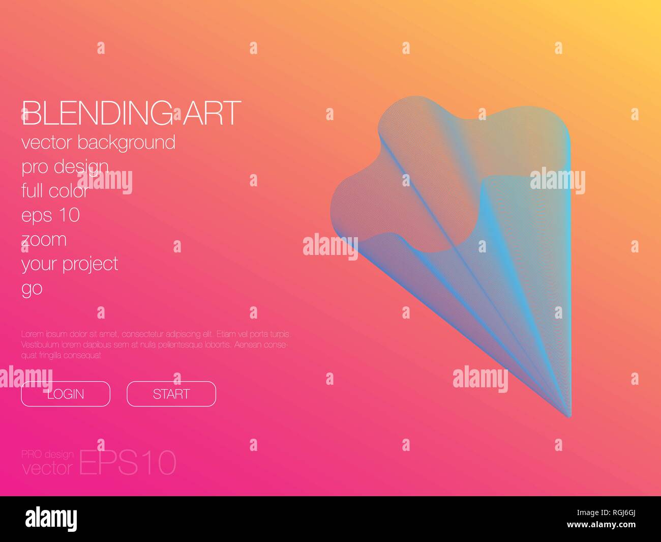 Abstract blend background. Stock vector. Template for web Stock Vector ...