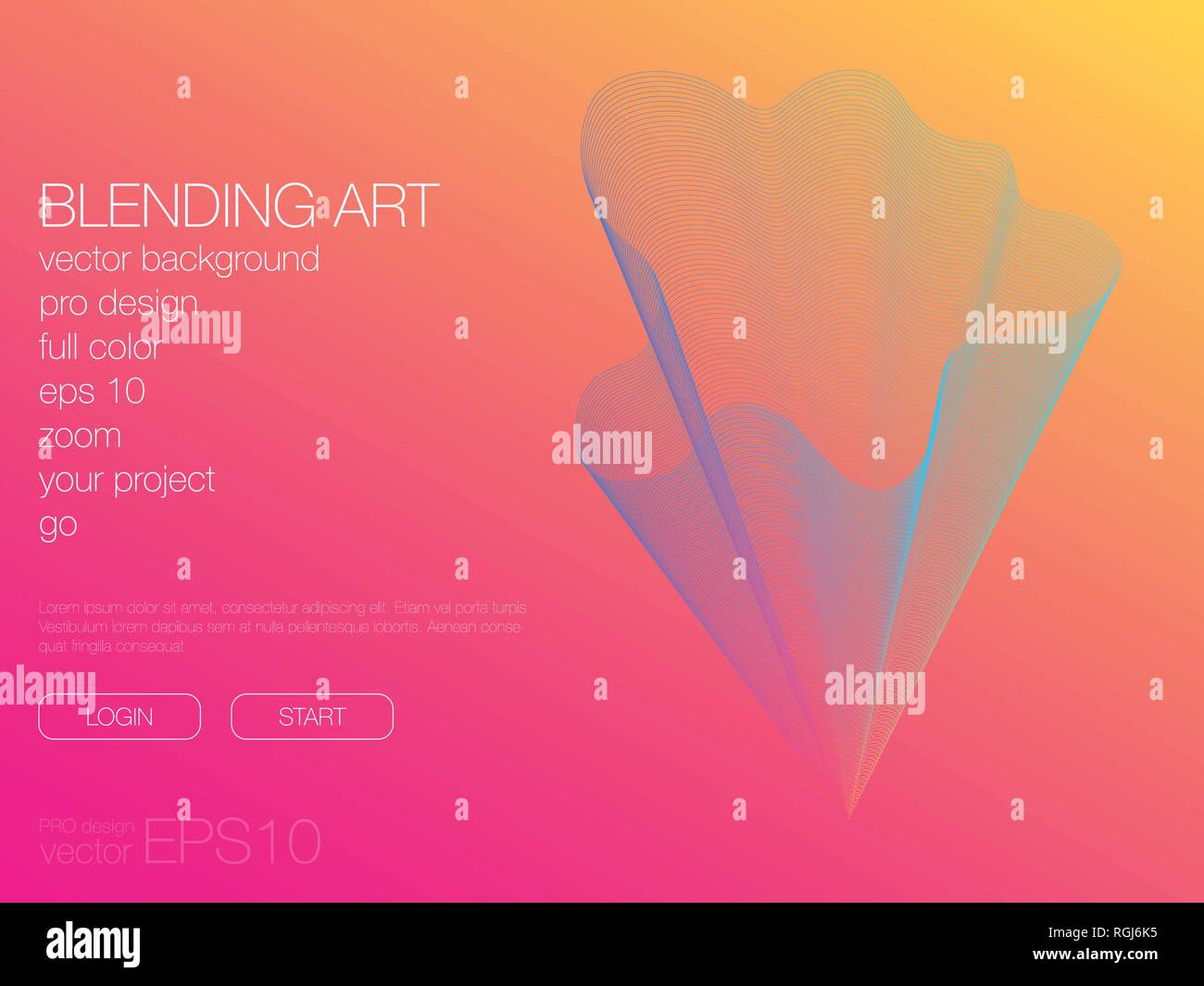 Abstract blend background. Stock vector. Template for web Stock Vector ...