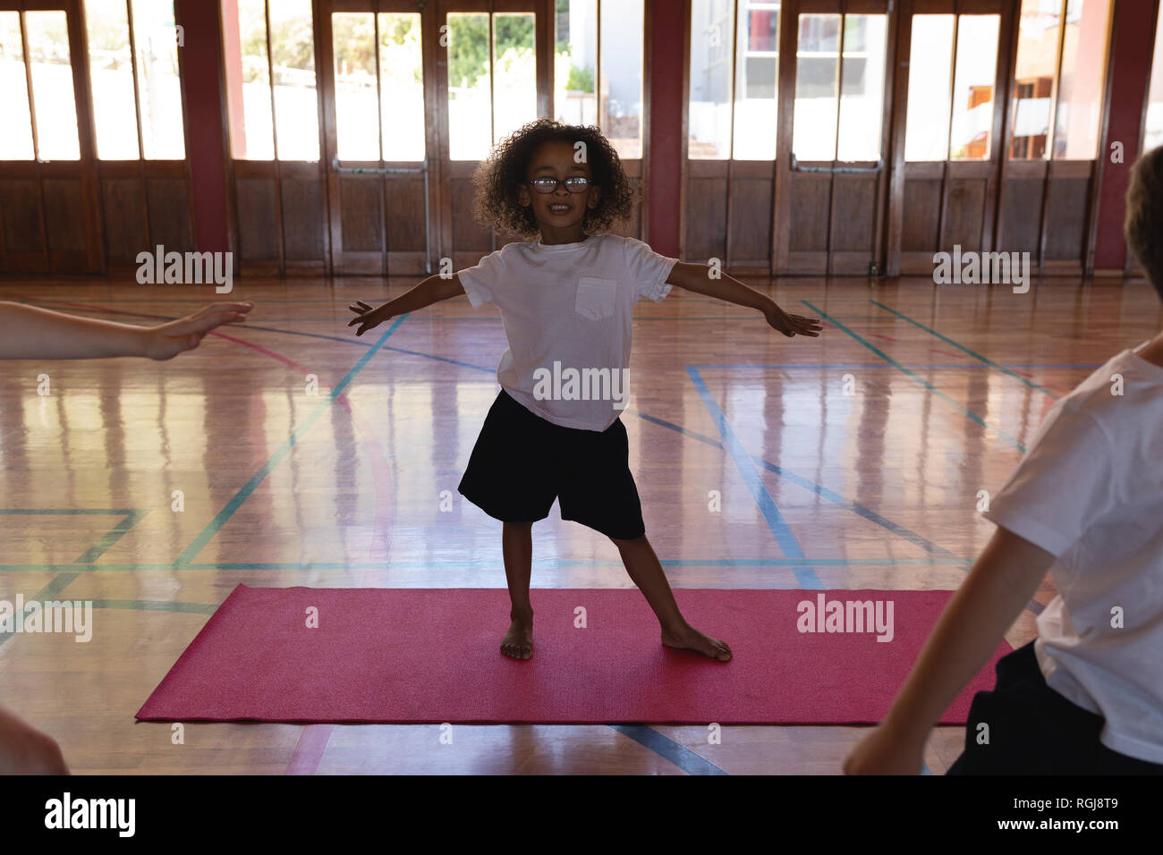Yoga girl in standing hi-res stock photography and images - Alamy