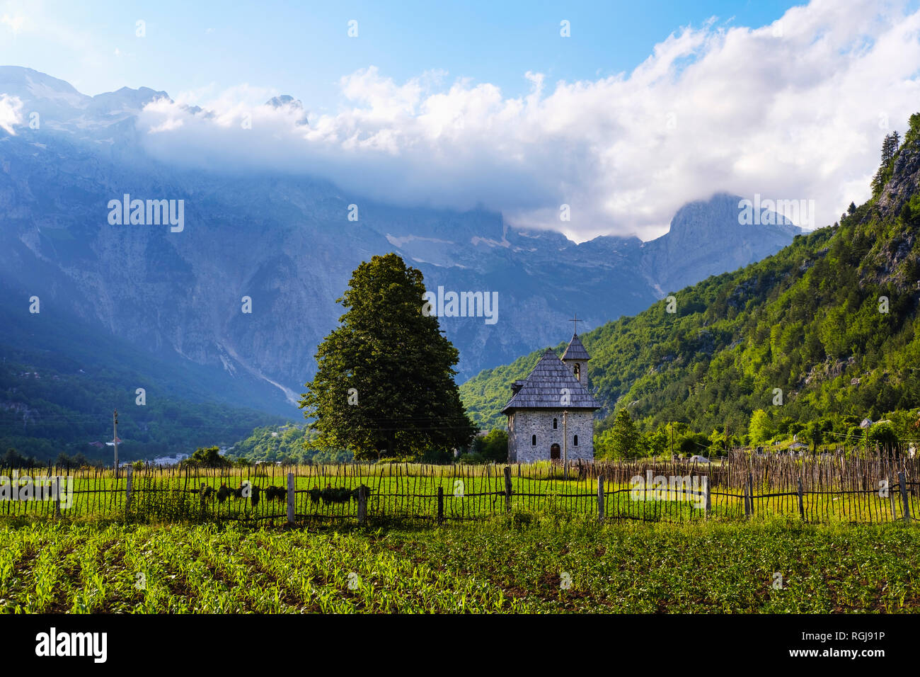 Albania, Shkoder County, Albanian Alps, Theth National Park, Theth ...