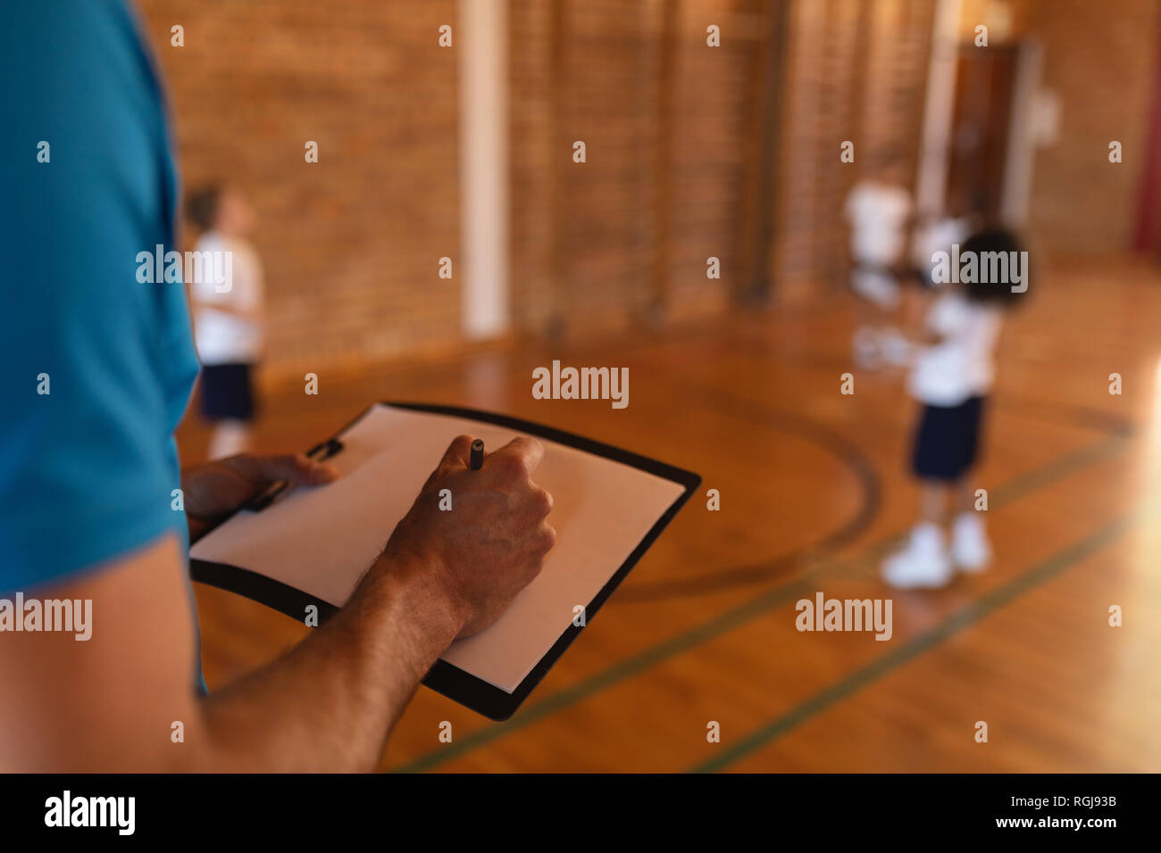 Trainer on court hi-res stock photography and images - Alamy