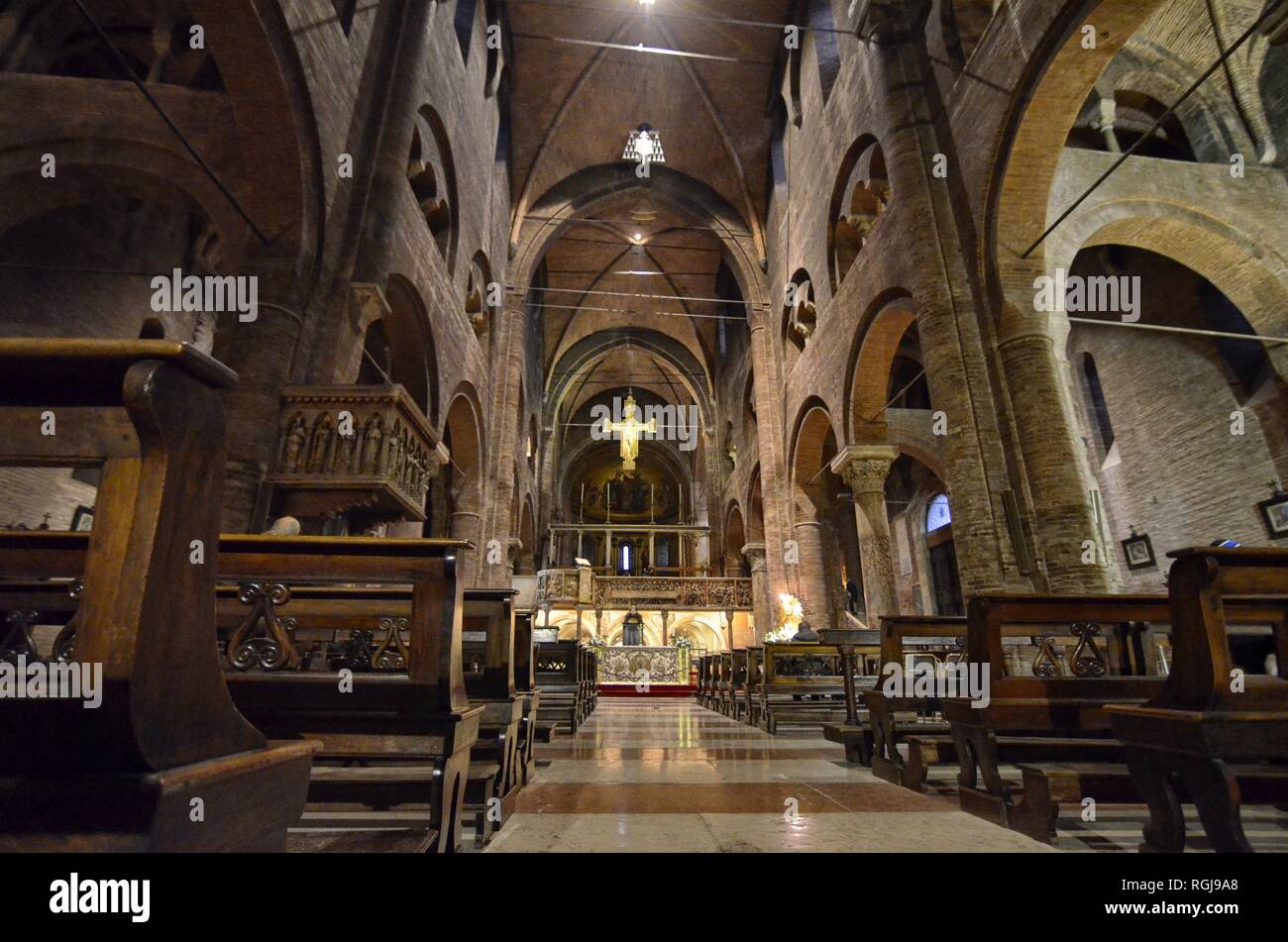 Modena, Emilia Romagna, Italy. December 2018. The magnificent interior ...