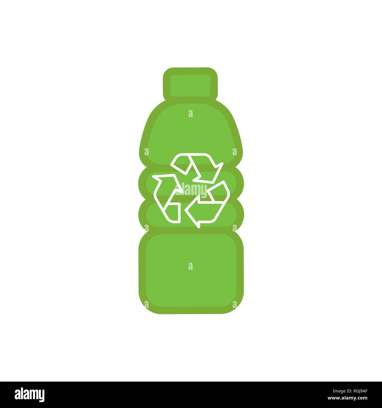 Recycled plastic bottles reuse Stock Vector Images - Alamy