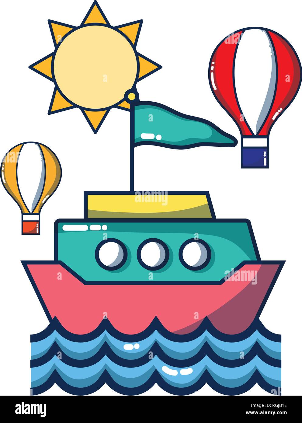 Cartoon Ship High Resolution Stock Photography and Images - Alamy