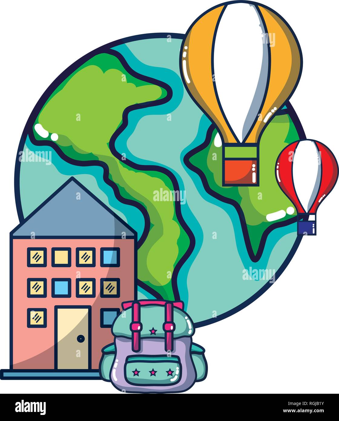 vacation trip cartoon Stock Vector Image & Art - Alamy