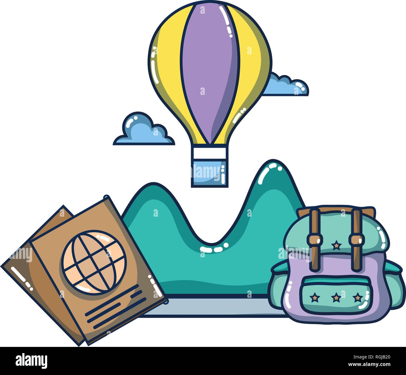 vacation trip cartoon Stock Vector Image & Art - Alamy