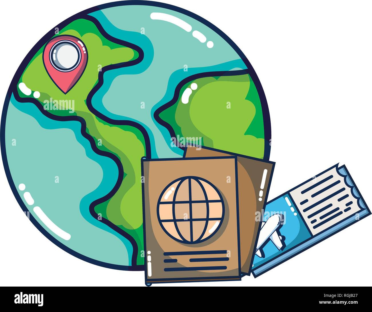 vacation trip cartoon Stock Vector Image & Art - Alamy