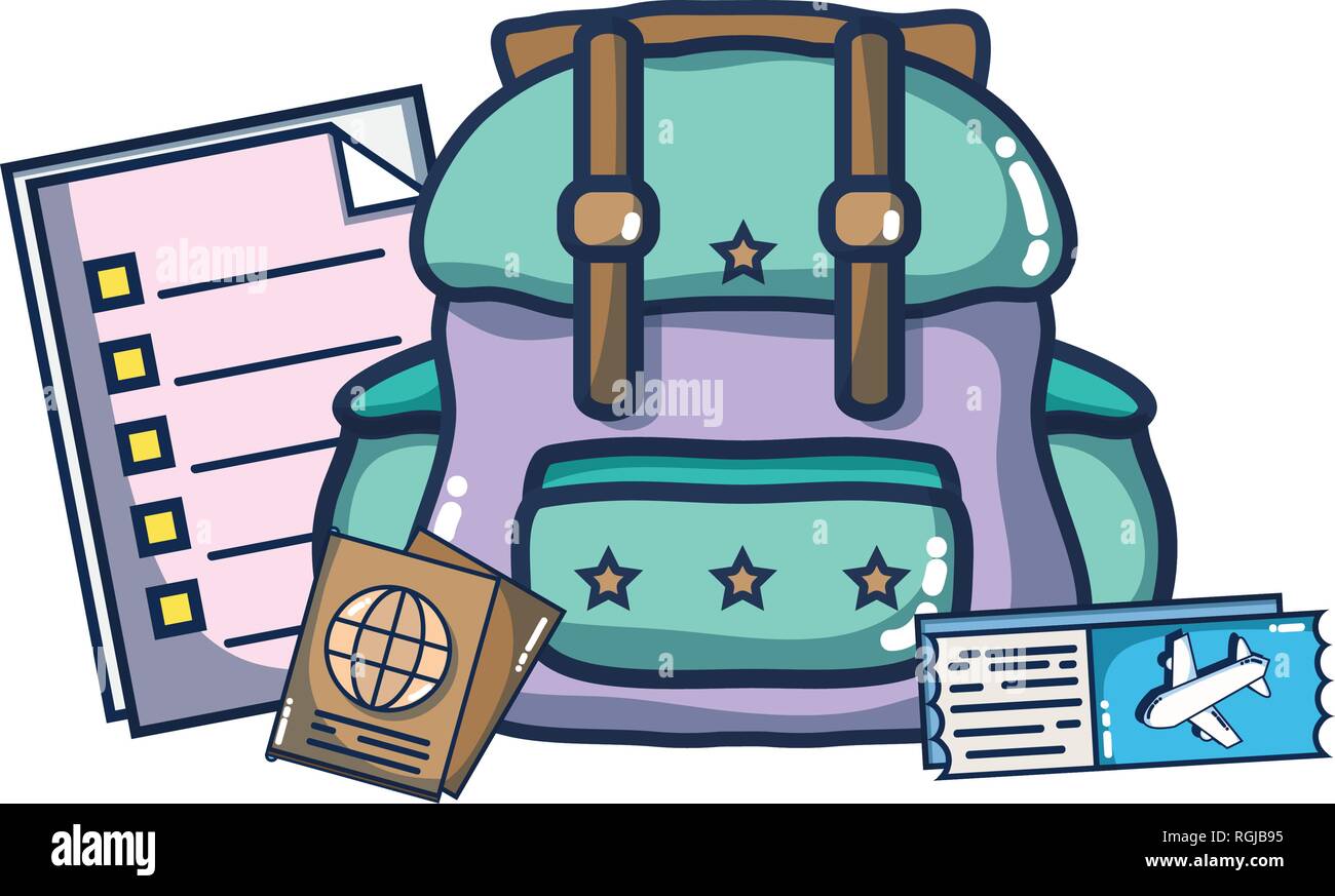 vacation trip cartoon Stock Vector Image & Art - Alamy