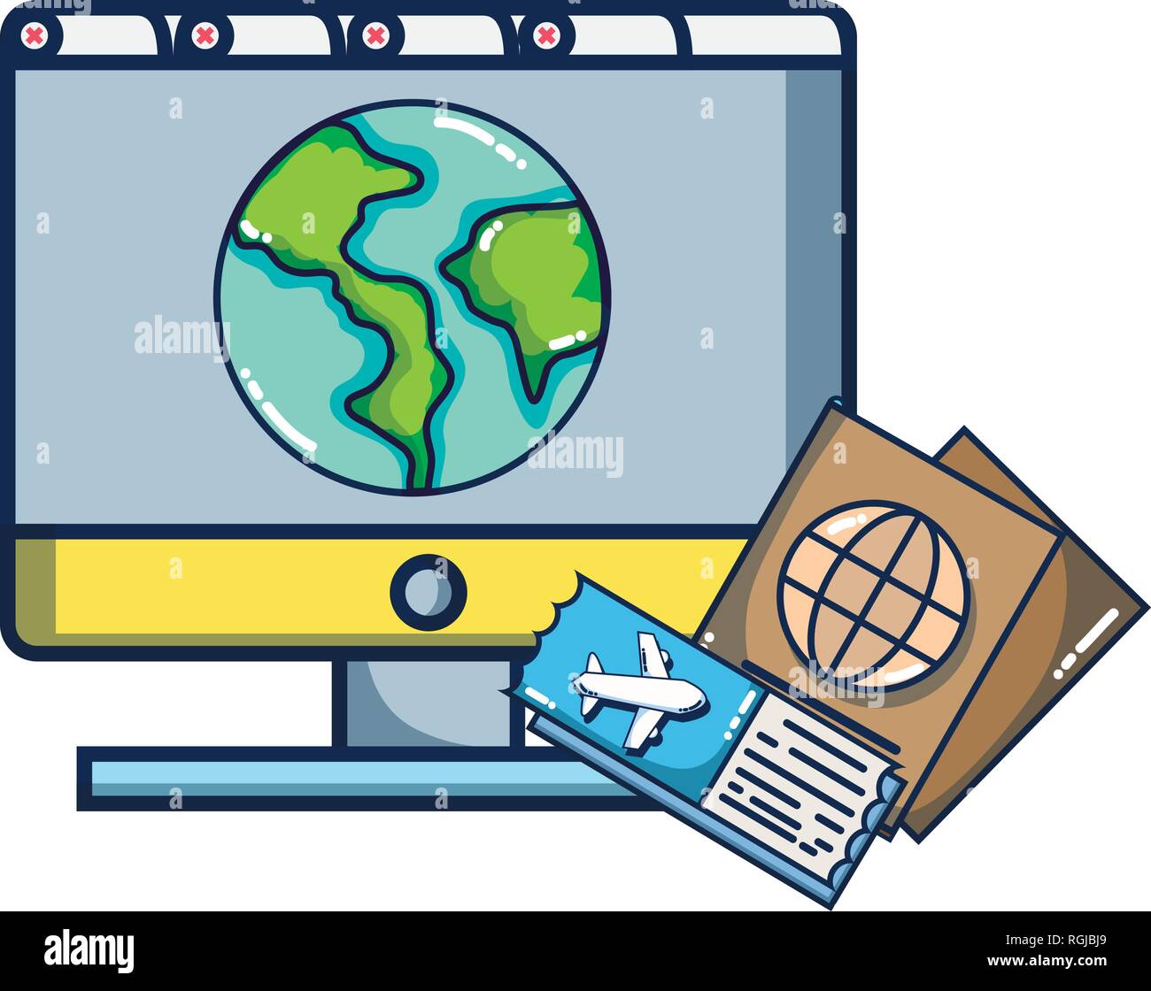 vacation trip cartoon Stock Vector Image & Art - Alamy