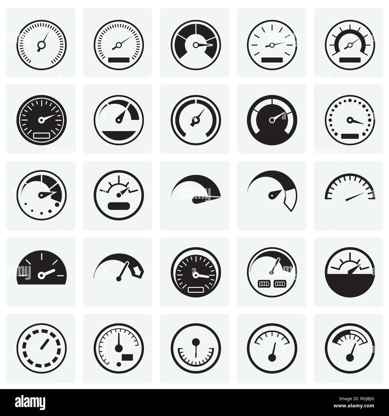 Analog gauge meter on squares background for graphic and web design ...
